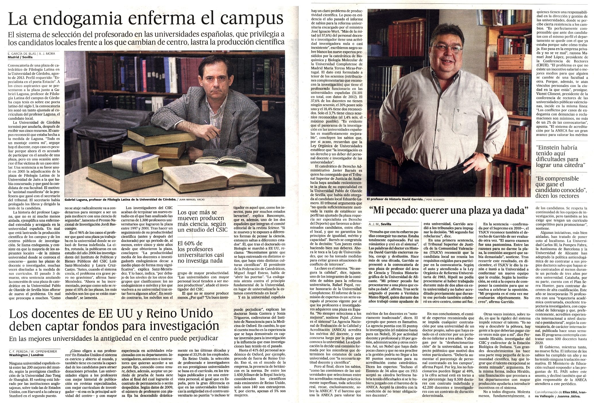La endogamia enferma el campus | Universidad de León