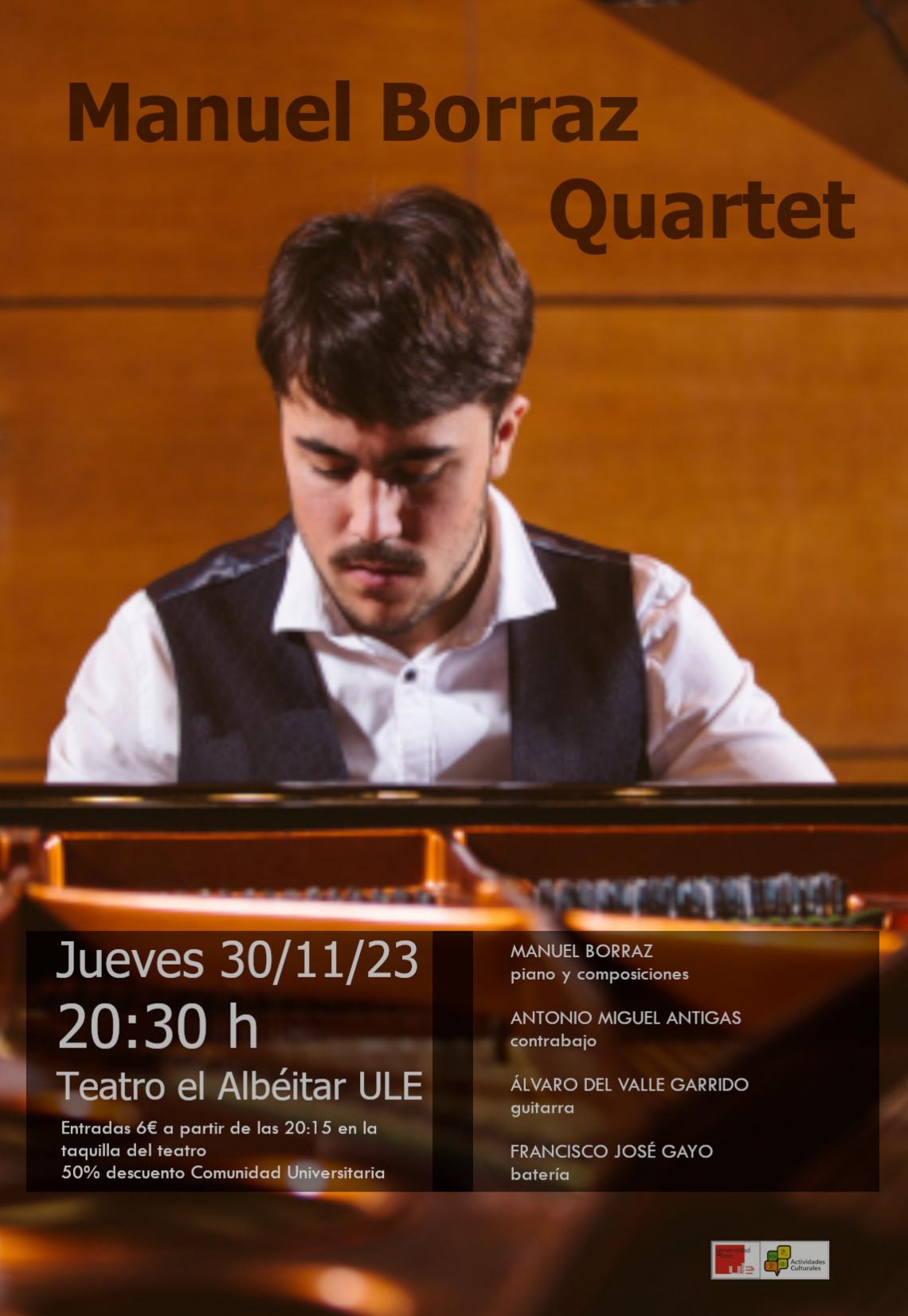 El Teatro El Albéitar ofrece el jueves un concierto de Manuel Borraz ...